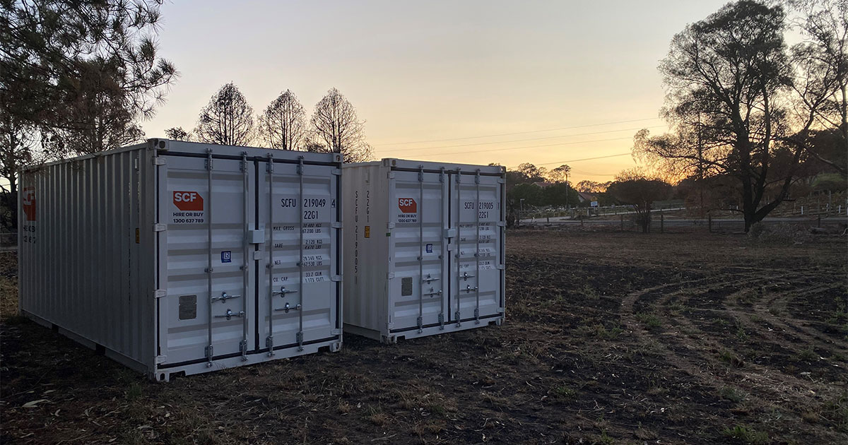 Shipping Containers for Emergency Response | SCF