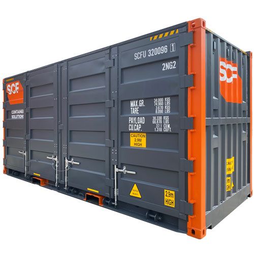 20ft Double Side Door Container | Full double side access | SCF